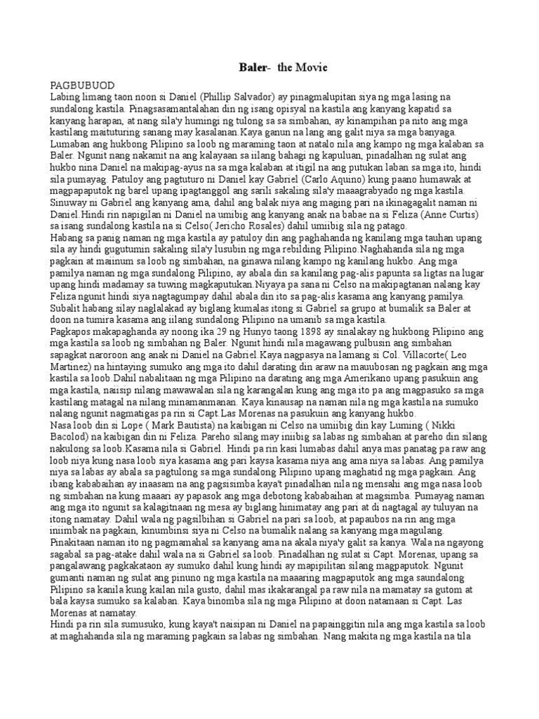 Movie Summary | PDF