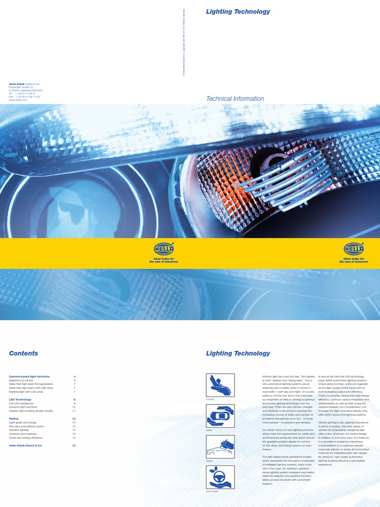Lighting Technology: Hella Kgaa Hueck & Co | PDF | Headlamp | Light ...
