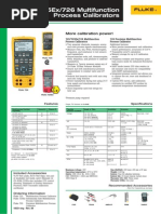 Fluke 725 Datasheet | PDF | Thermocouple | Battery (Electricity)