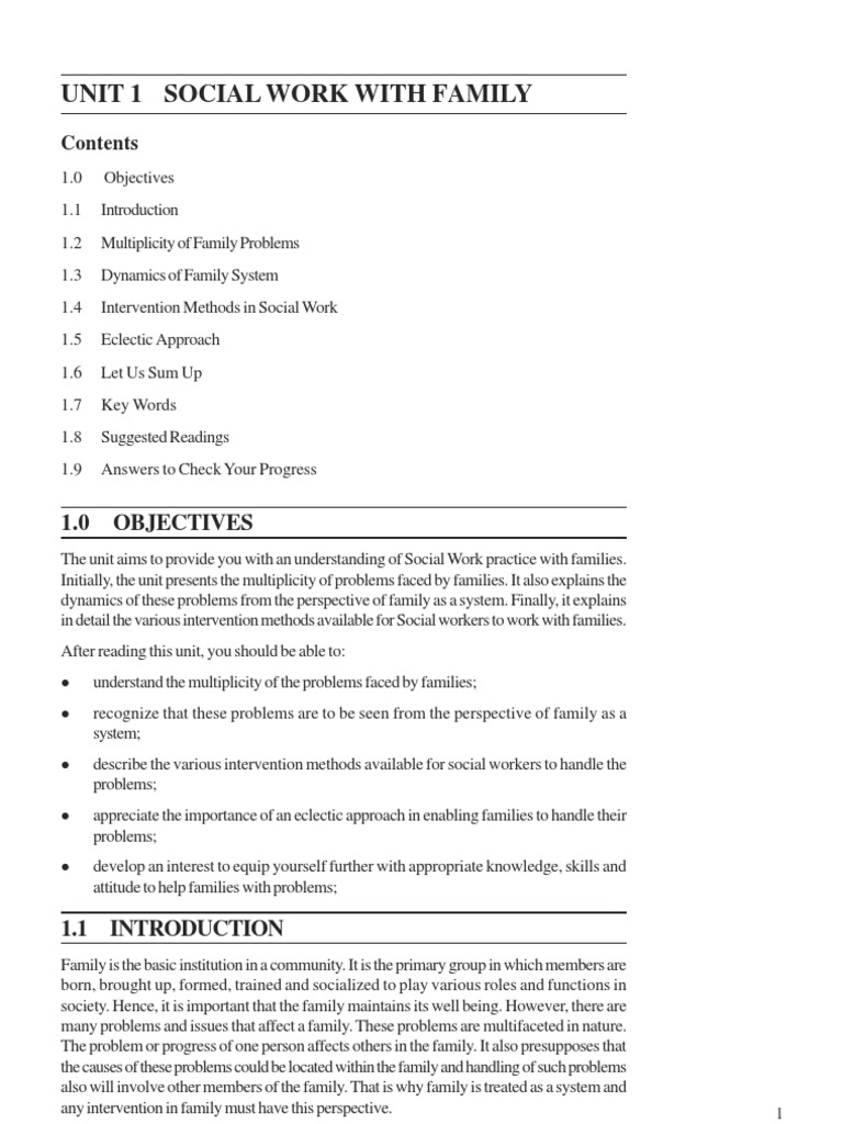 Understanding Social Work Practice with Families: A Systems Perspective ...
