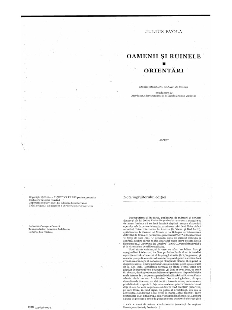 Oamenii Si Ruinele: Indrumari | PDF