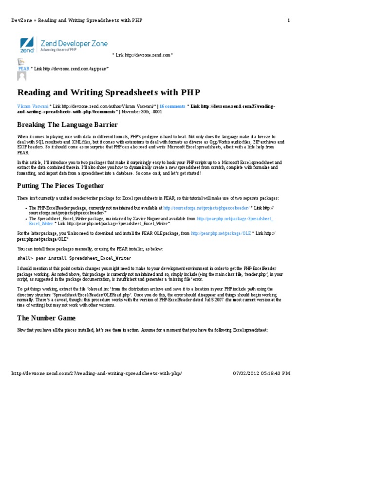 Php Spreadsheet Spreadsheet Microsoft Excel