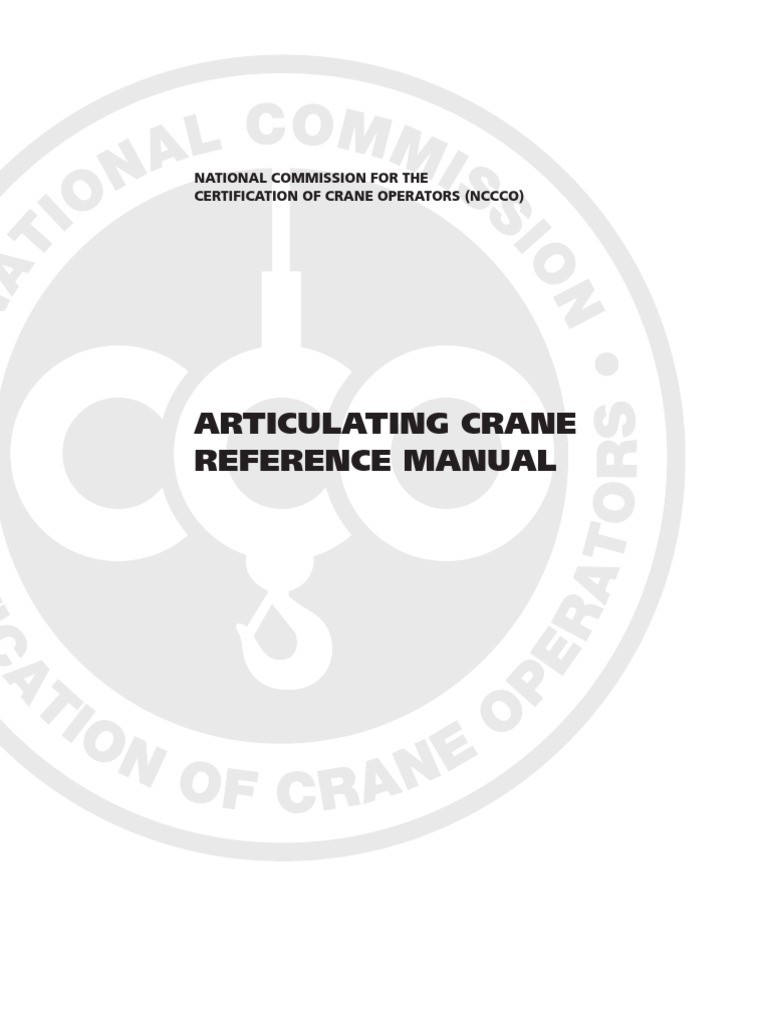 Articulating Crane Refrence Manual | PDF | Crane (Machine) | Mechanical ...