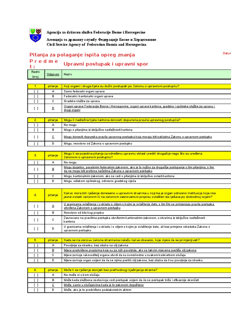 Upravni Postupak I Upravni Spor | PDF