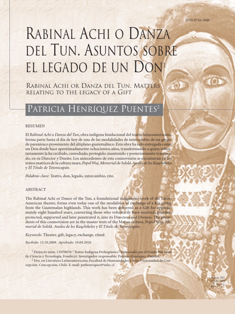 Rabinal Achi (Danza Del Tun) | PDF | Civilización maya | Guatemala