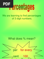 Percentages - All Types Cheat Sheet | PDF | Percentage | Interest