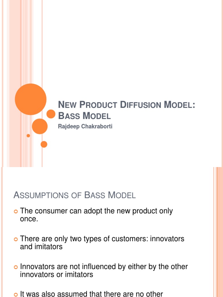 New Product Diffusion Model For Class (Bass Model) | PDF | Innovation ...