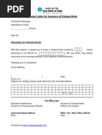 Cheque Book Request | PDF