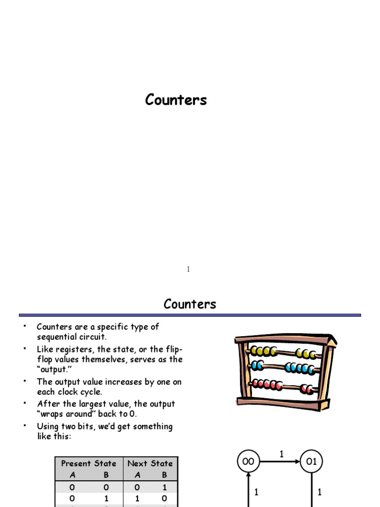 Counters | PDF | Computer Hardware | Computer Engineering