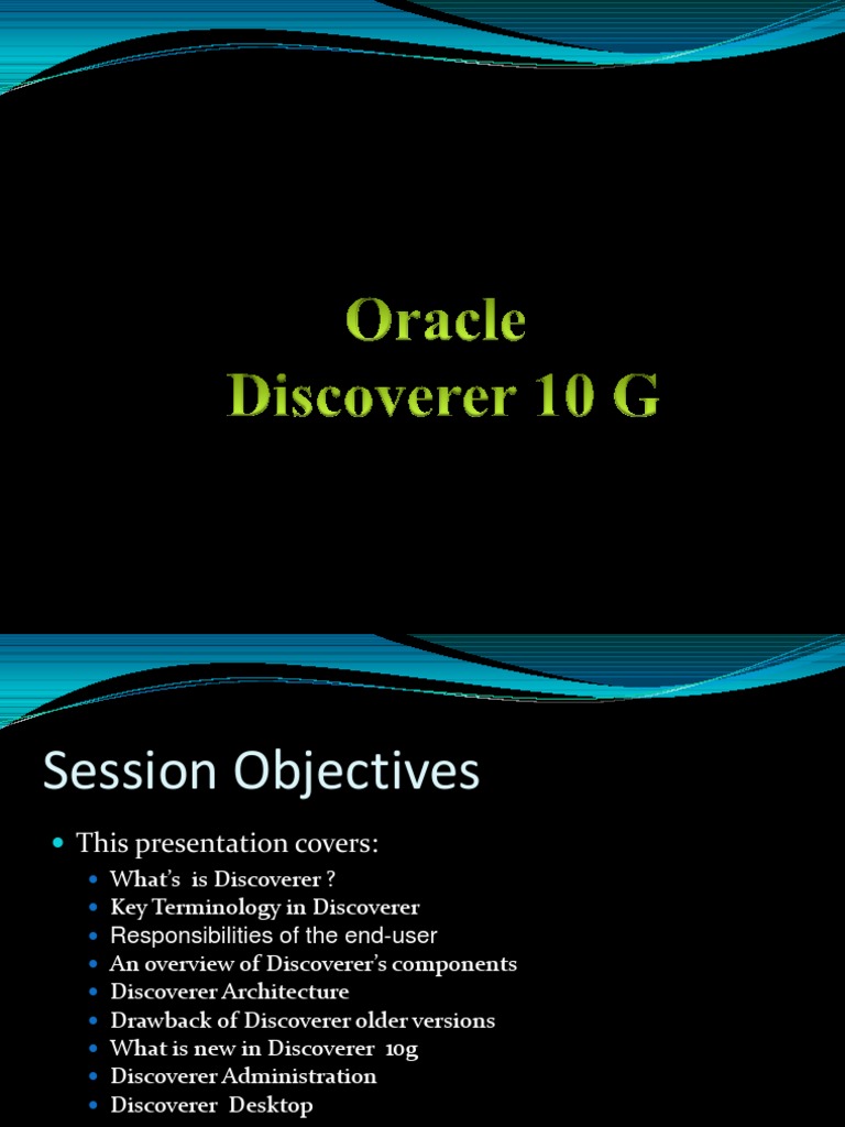 Oracle Discoverer | Download Free PDF | Oracle Database | Business ...
