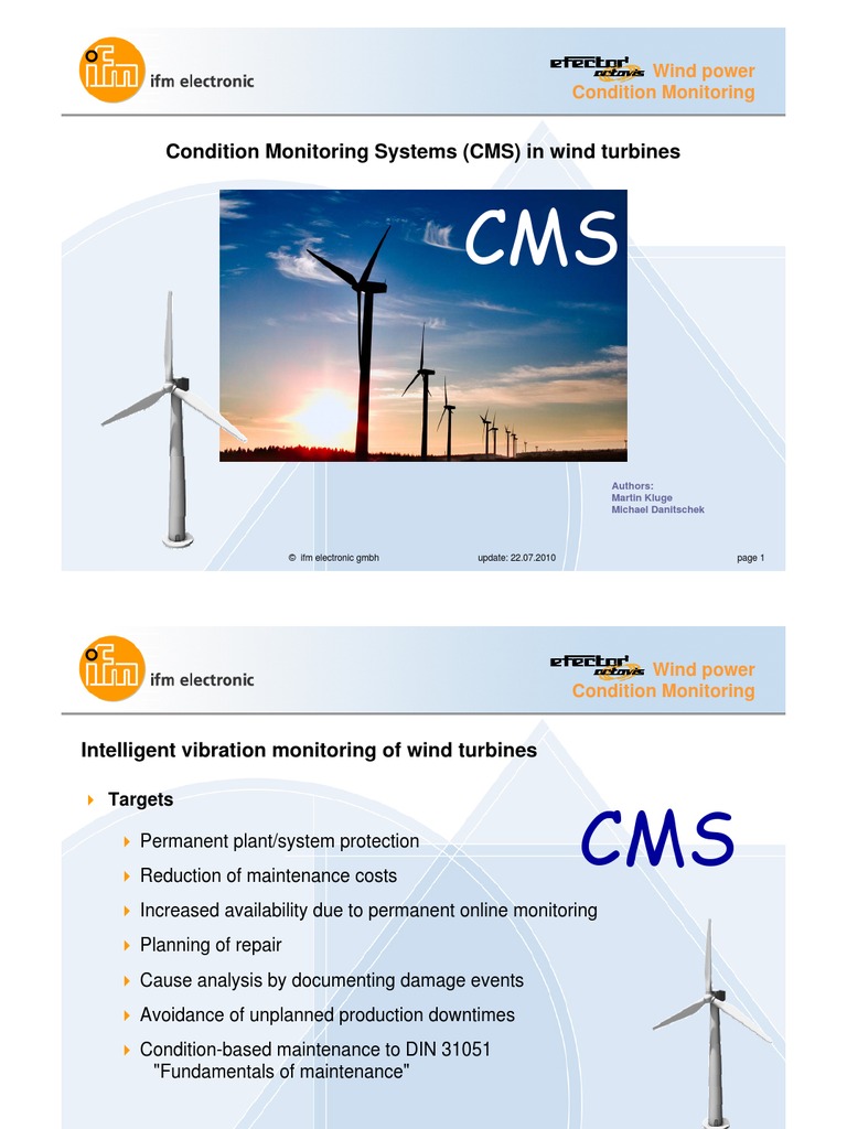 Ifm Wind Power CMS en | PDF