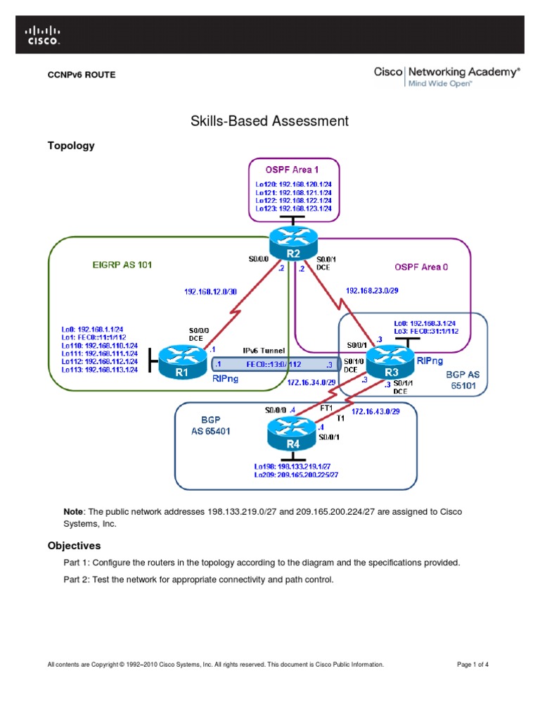 Ccnpv6 Route Sba | PDF | I Pv6 | Router (Computing)