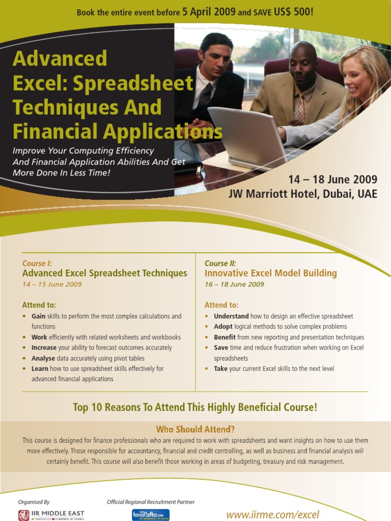Advanced Excel | PDF | Net Present Value | Spreadsheet Advanced Excel | PDF | Net Present Value | Spreadsheet
