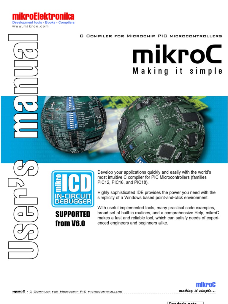 Mikroc Manual | Download Free PDF | Pic Microcontroller | C ...