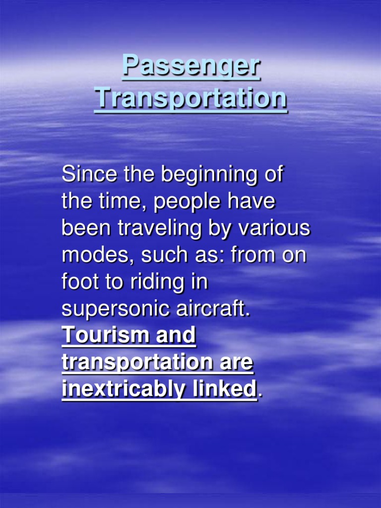 Passenger Transportation | PDF | Airlines | Transport