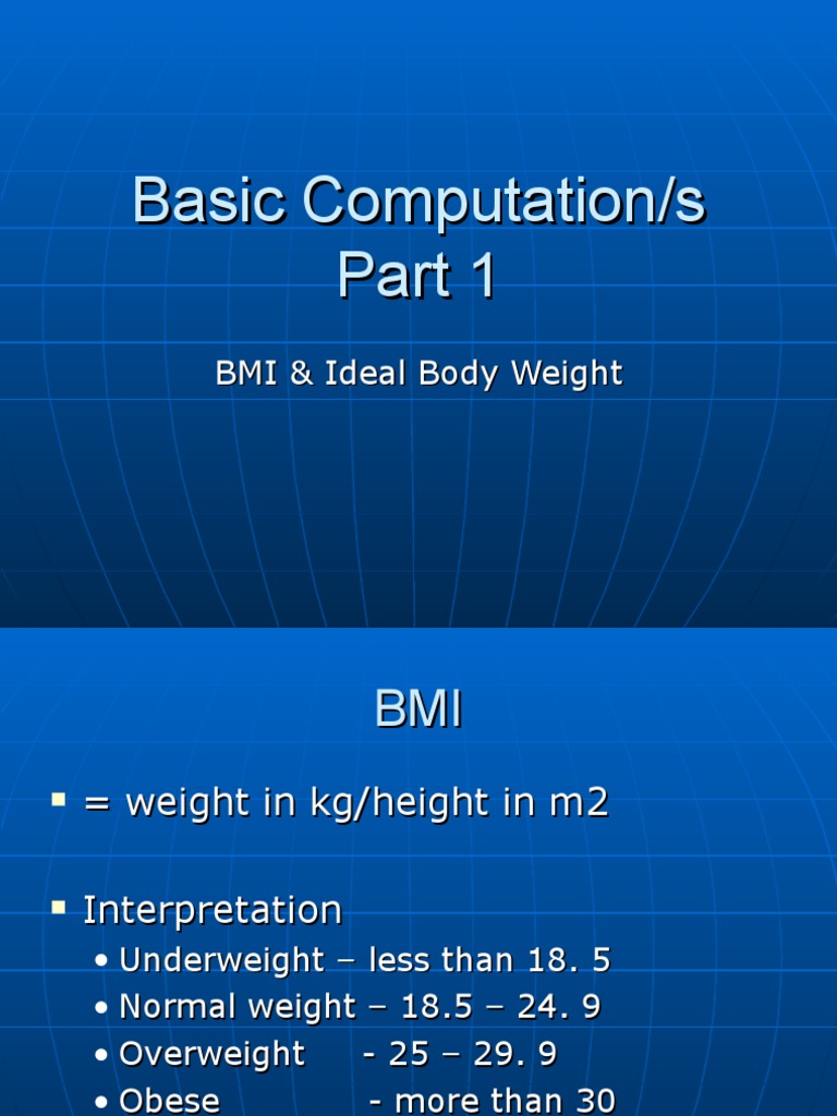 Basic Drug Computations Part 1 | PDF