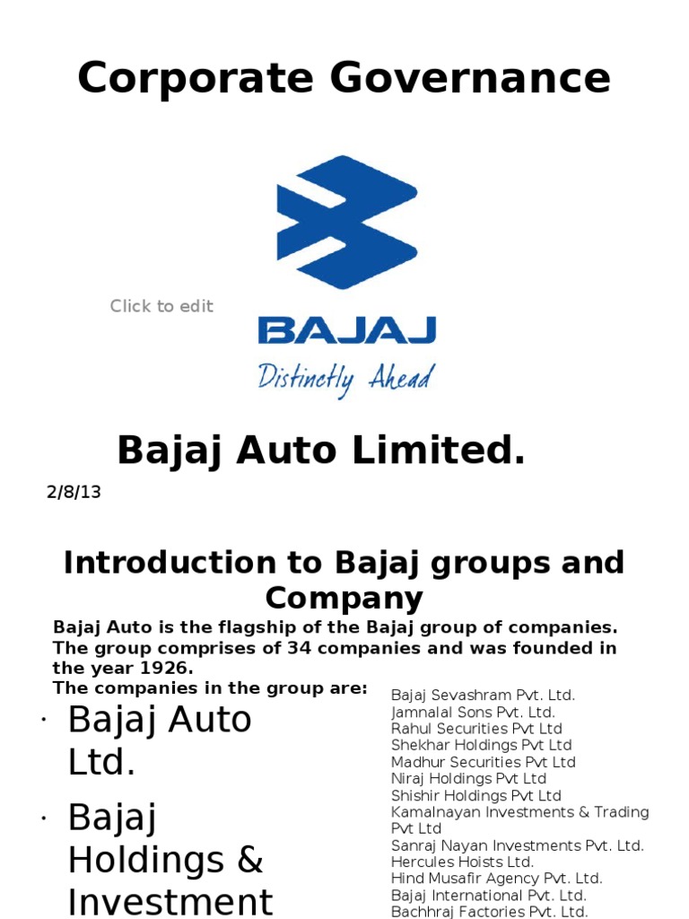 Corporate Governance-Bajaj Auto Limited | PDF | Board Of Directors ...