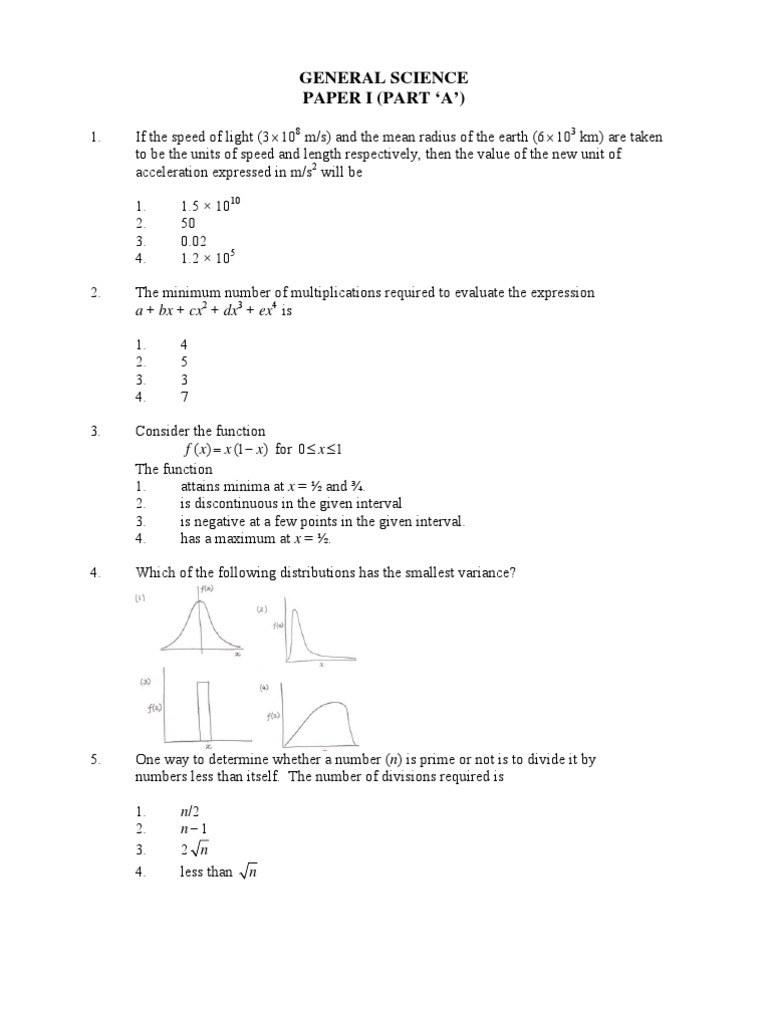 General Science Review Questions | PDF | Science & Mathematics
