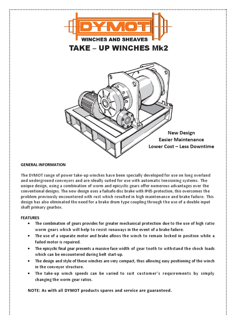 Take-Up Winches Mk2 | Download Free PDF | Gear | Brake