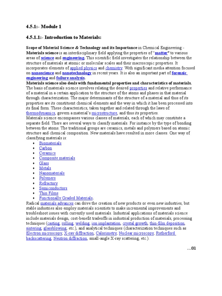 MST, Module 1, Notes | PDF | Chemical Bond | Schrödinger Equation