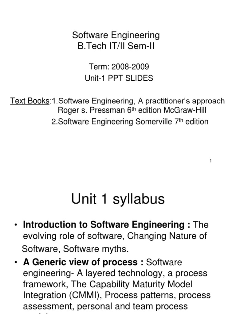 An Introduction to Software Engineering: Processes, Models, Quality ...
