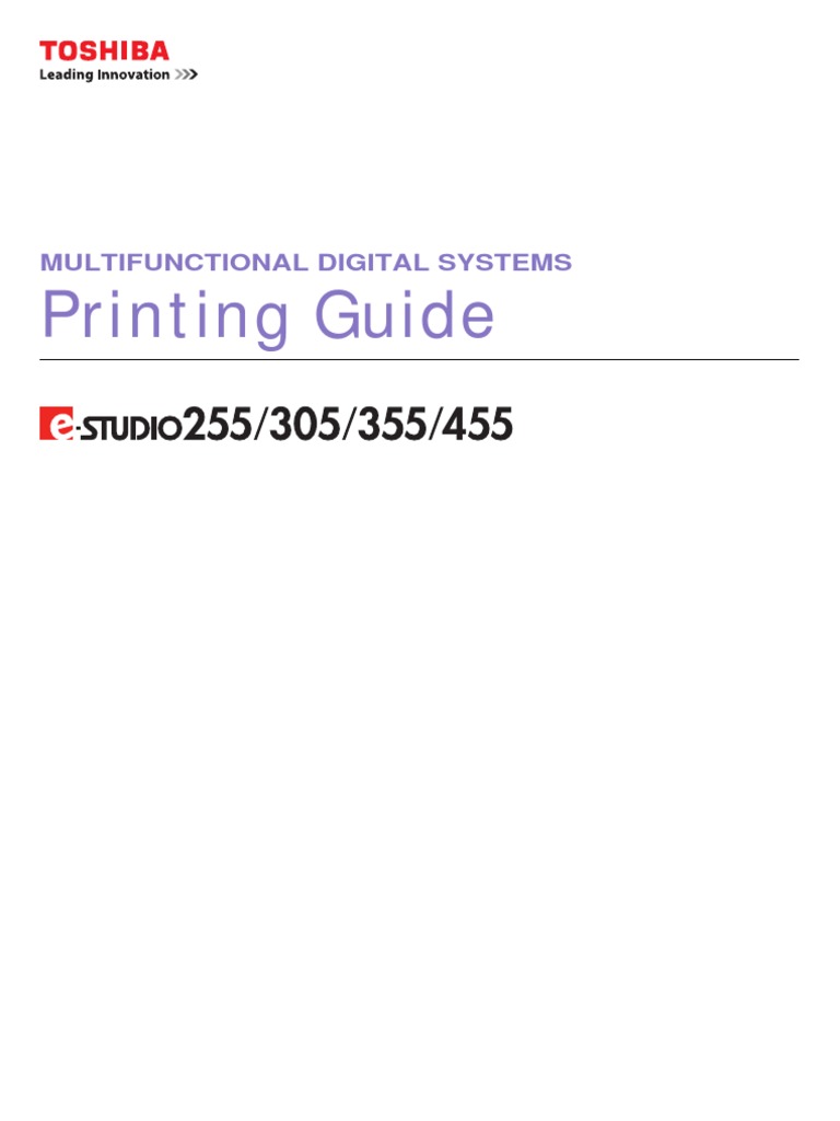 Printing Guide: Multifunctional Digital Systems | PDF | Windows 2000 | Microsoft Windows