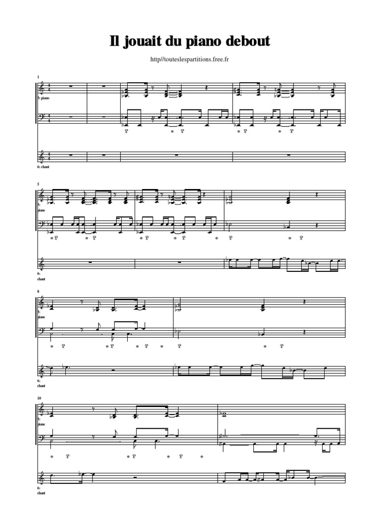 France Gall - Il Jouait Du Piano Debout | PDF