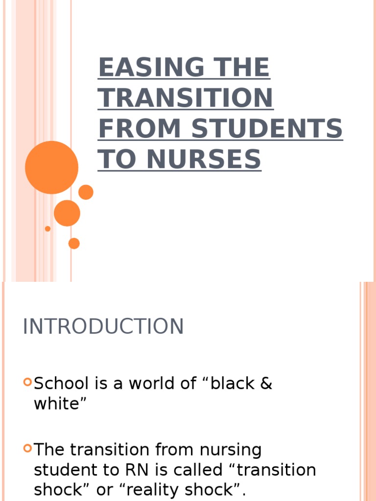 Easing The Transition From Students To Nurses | PDF | Occupational ...