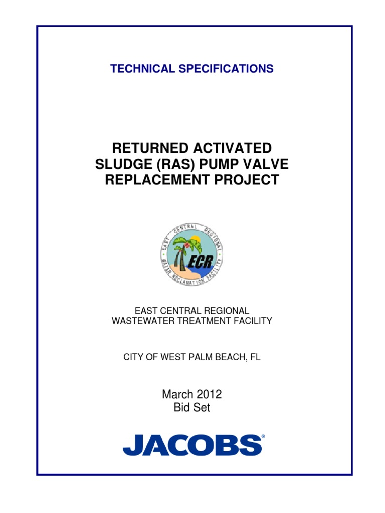 RAS Pump Valve Replacement | PDF | Specification (Technical Standard ...