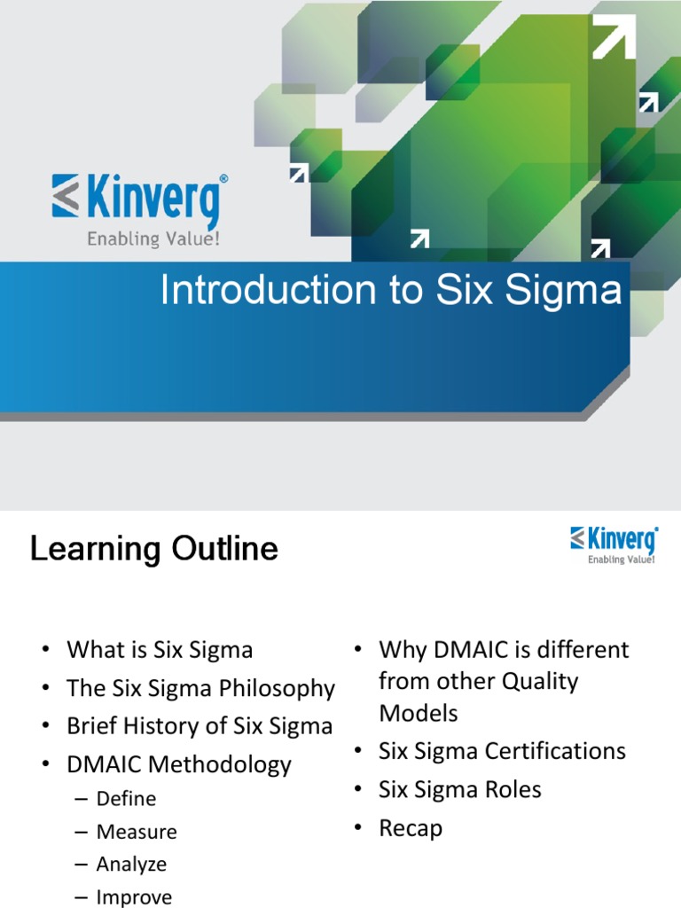 Introduction To Lean Six Sigma | PDF | Six Sigma | Standard Deviation