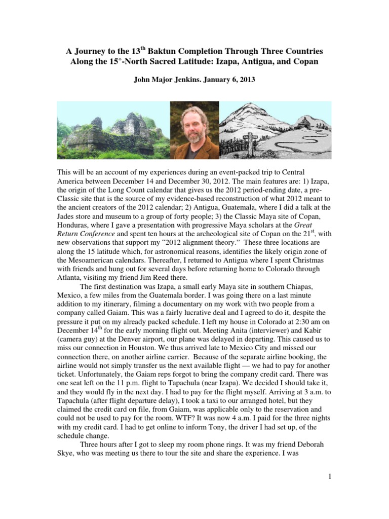 13th Baktun Completion | PDF | 2012 Phenomenon | Maya Civilization