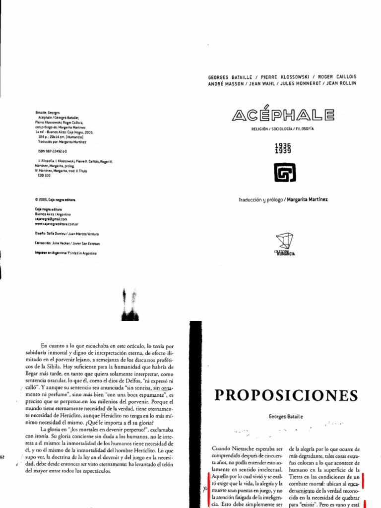 Acephale en Español | PDF
