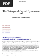 Tetragonal Crystal System I PDF | PDF | Crystal Structure | Cartesian ...