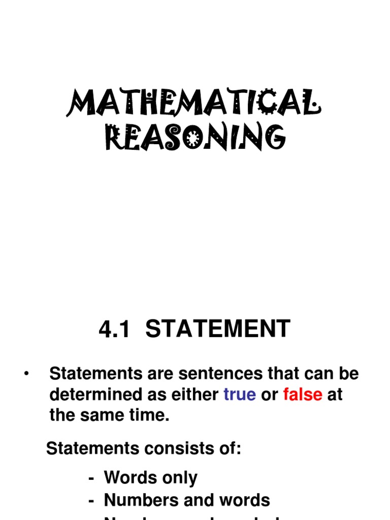 Understanding Mathematical Reasoning | PDF | Elementary Mathematics ...
