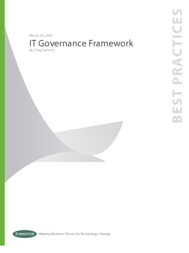 IT Governance Framework | Download Free PDF | Itil | Cobit