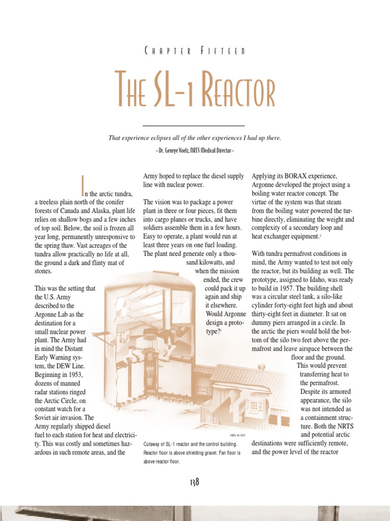 SL-1 Reactor: Overview and Incident | PDF | Nuclear Reactor | Nuclear Power