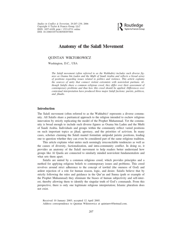 Salafi | PDF | Salafi Movement | Tawhid