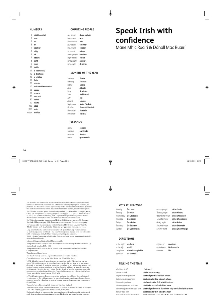 Speak Irish With Confidence | PDF | Irish Language | Ireland
