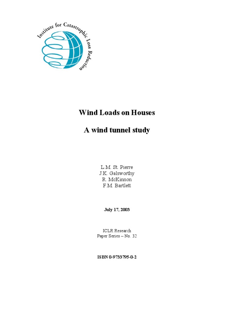 Wind Load Analysis on Canadian Houses | PDF | Wind Tunnel | Wound