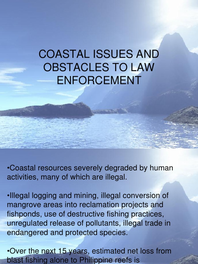 Coastal Issues and Obstacles To Law Enforcement | PDF | Regulatory ...
