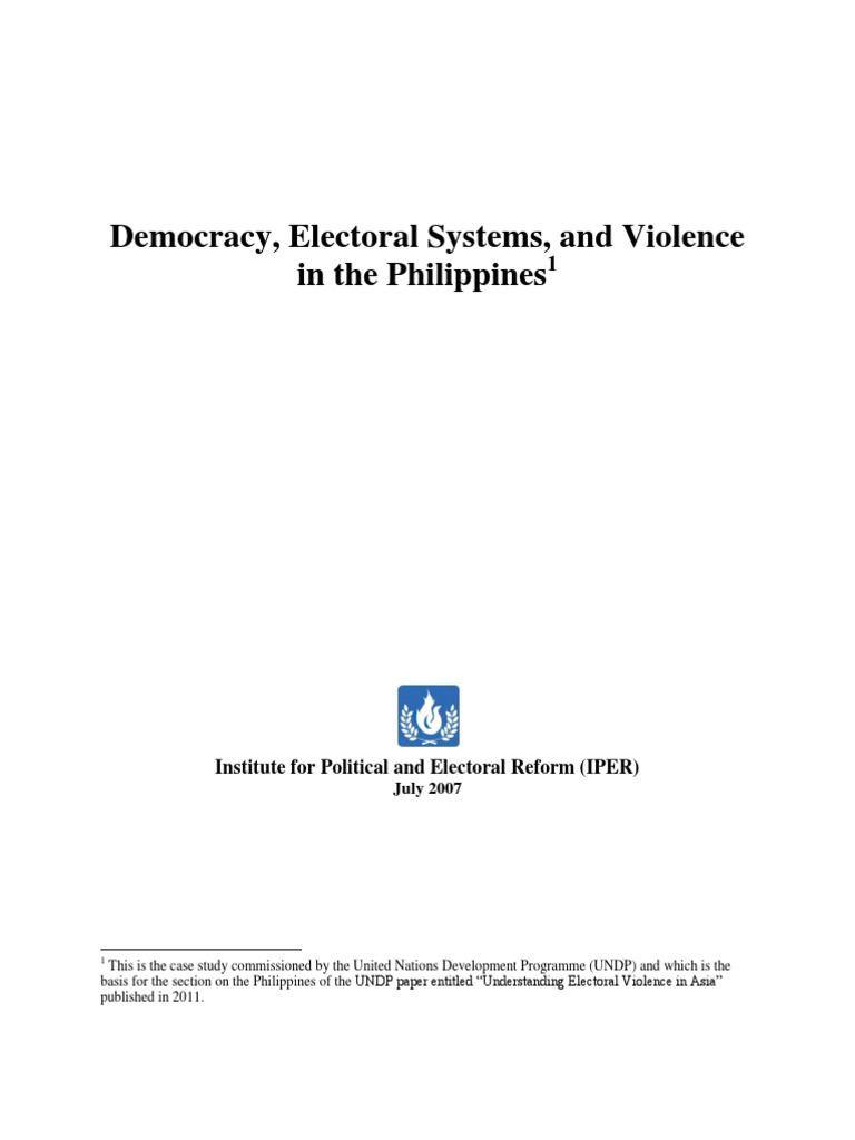 Democracy, Electoral Systems, and Violence in The Philippines | PDF ...