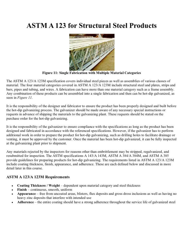 ASTM-A123.pdf | Galvanization | Metals