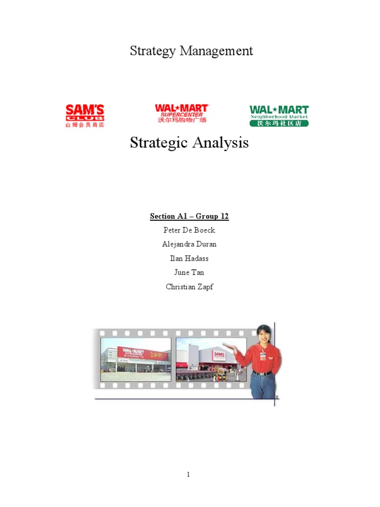 Walmart Strategy Analysis | PDF | Walmart | Retail
