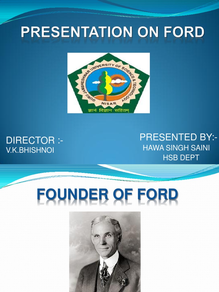 Ford PPT Main | PDF | Ford Motor Company | Hybrid Electric Vehicle