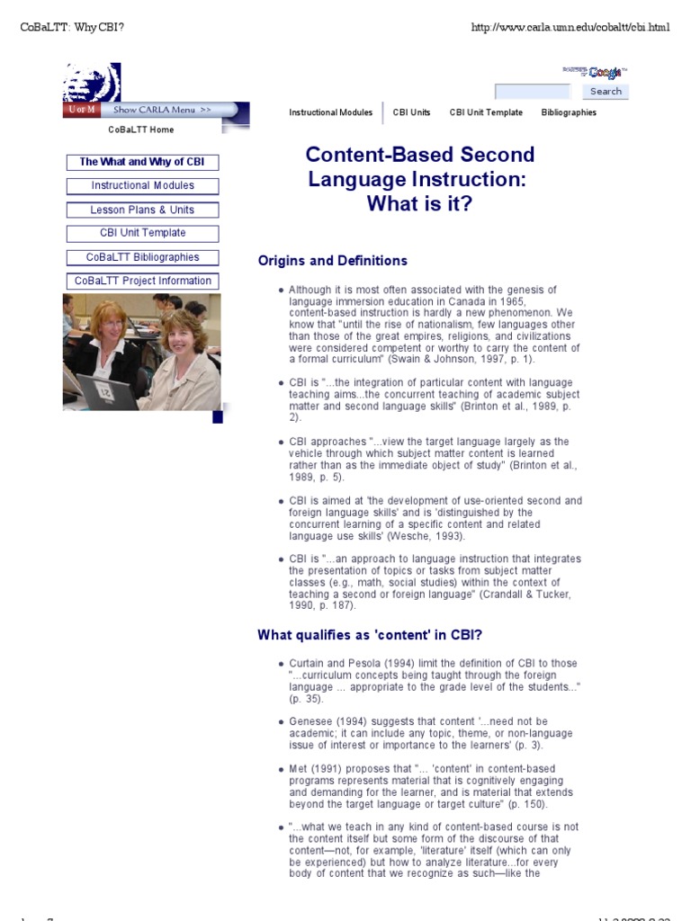 Cobaltt Why Cbi .607374 | PDF | Second Language Acquisition | Second ...