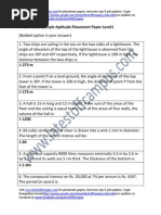 Texas Instruments Sample Aptitude Placement Paper Level1 | PDF | Facebook | Interest