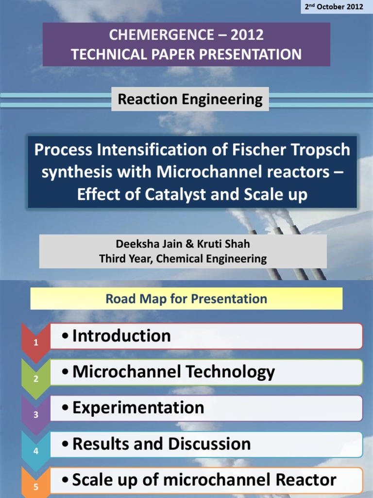 Technical Paper Presentation | PDF | Chemical Reactor | Catalysis