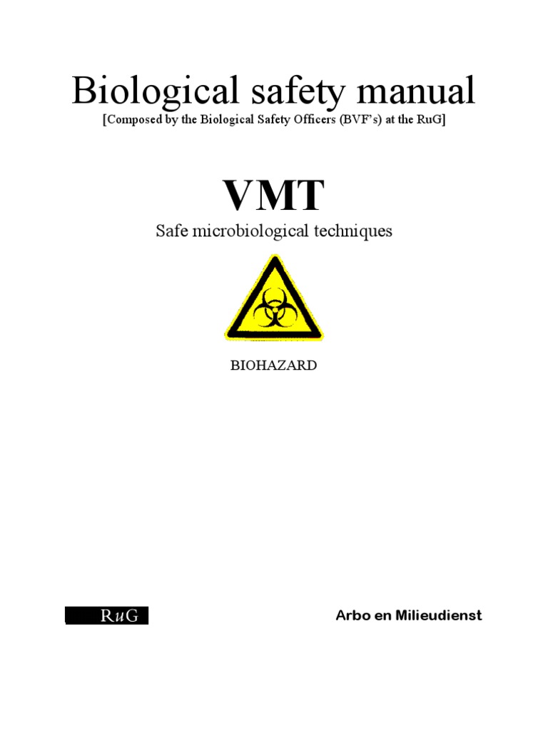Biological Safety Manual: Safe Microbiological Techniques | PDF ...