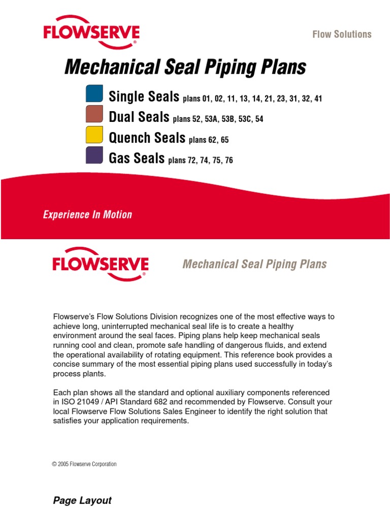 Flowserve Mechanical Seal Plan | PDF