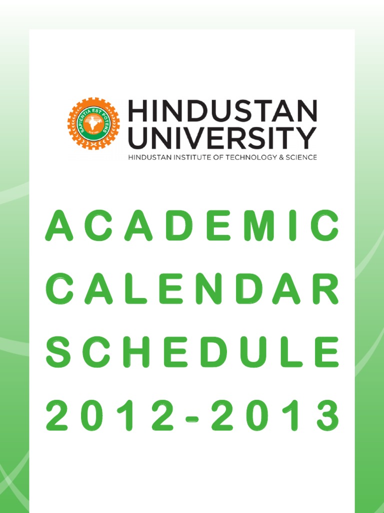 Academic Calendar 2012-2013 | PDF | Academic Term | Academia